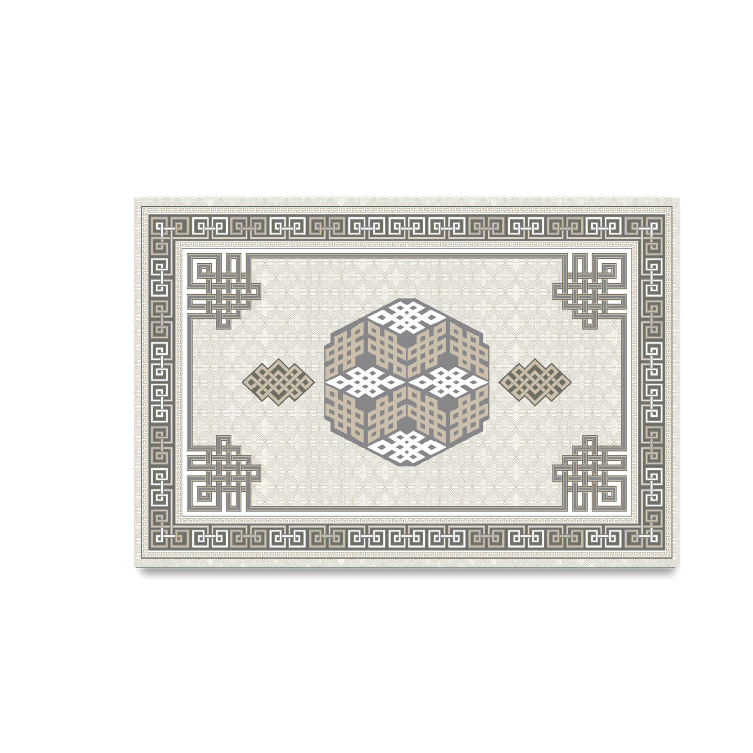 Mongolian Design Wool Carpet (250x500 cm) - Mongulai
